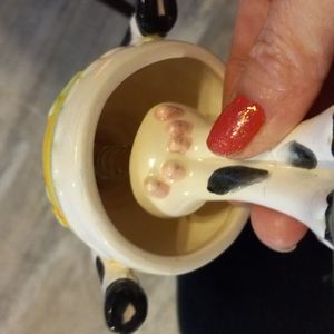 Hand Crafted | Art | Country Whimsical Cows Bobble Heads Ceramic | Poshmark